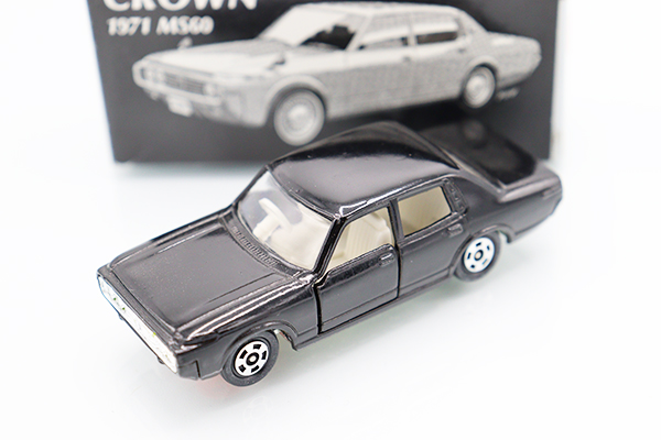 ミニカーショップ ケンボックス トミカ特注（日本製）★★トヨタニュークラウン1971(MS60/くじら)(黒) ※トヨタ博物館特注・箱少ヨレ ...