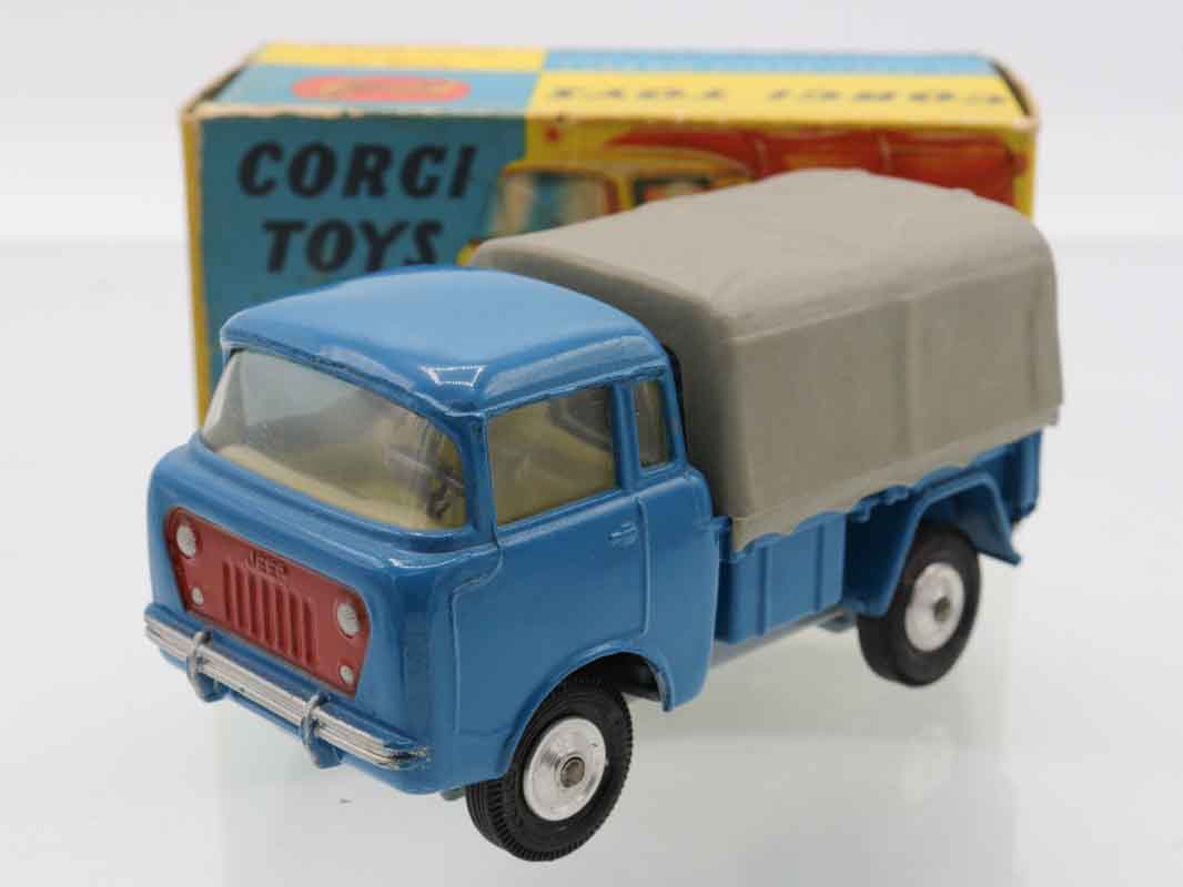 ミニカーショップ ケンボックス CORGI★470★JEEPFC-150(青/グレー) ※バンパー塗装少剥げ・箱スレ、ヨレ、汚れ・買取品・現状 ...